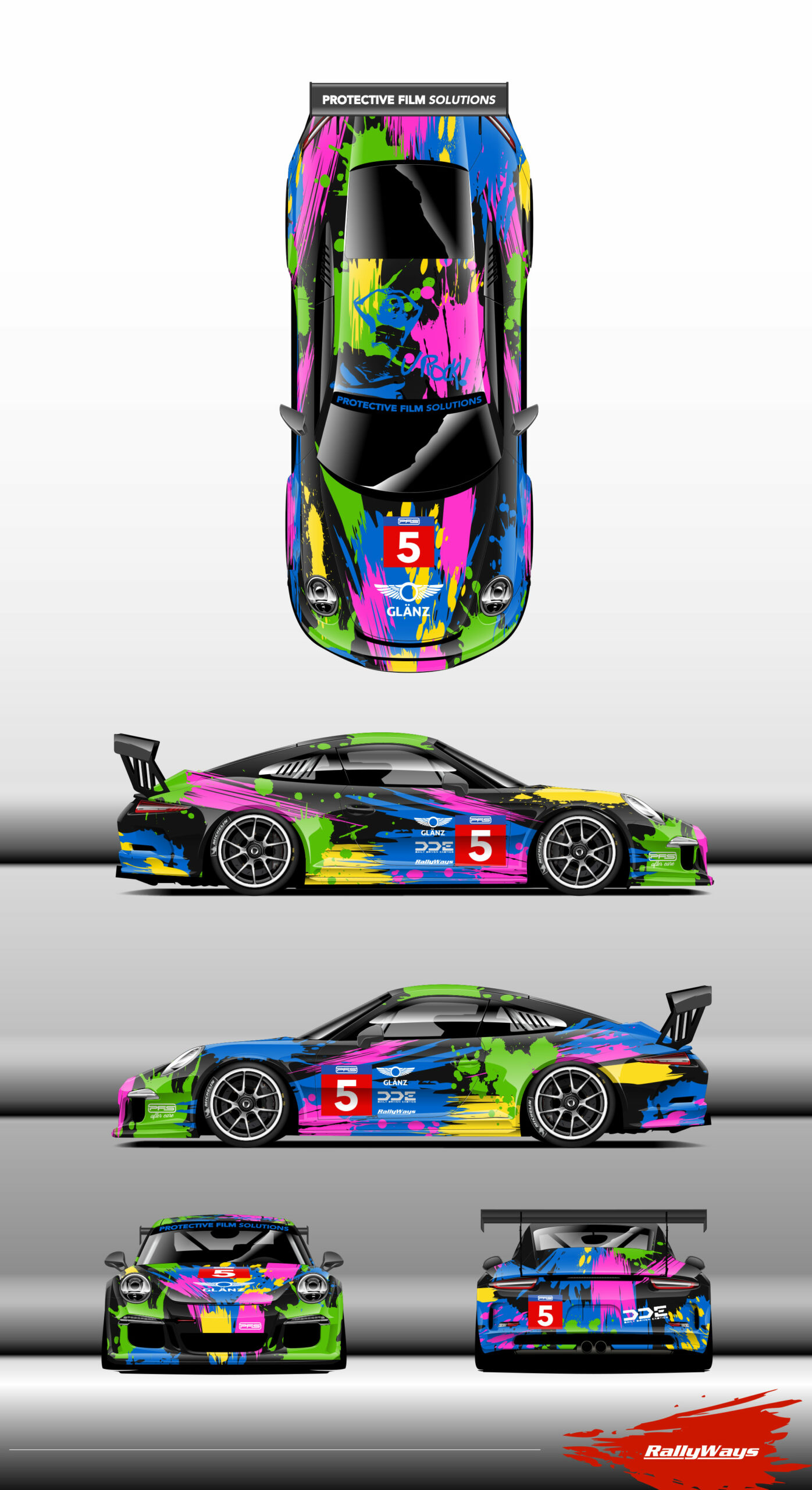 Bespoke Car Wrap Racing Livery Design Service by RallyWays